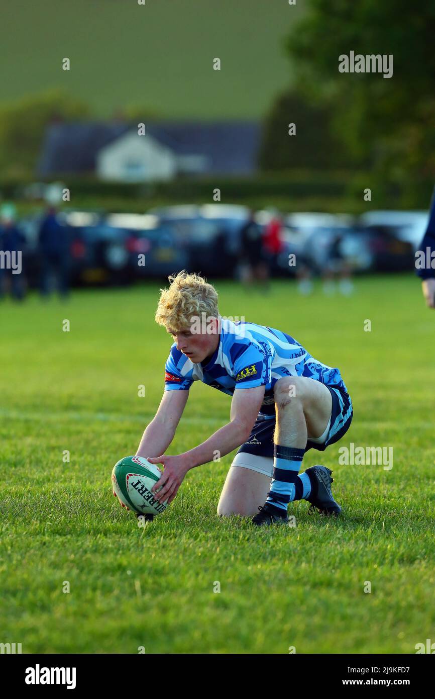 St Clears RFC Youth v Burryport RFC Youth plate final 2022 Stock Photo ...