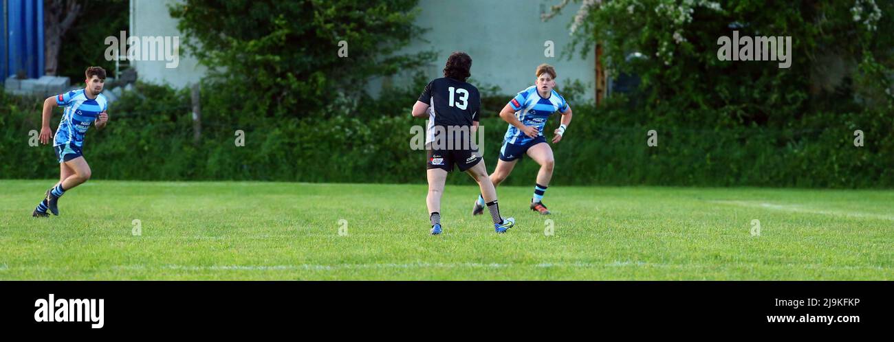 St Clears RFC Youth v Burryport RFC Youth plate final 2022 Stock Photo ...