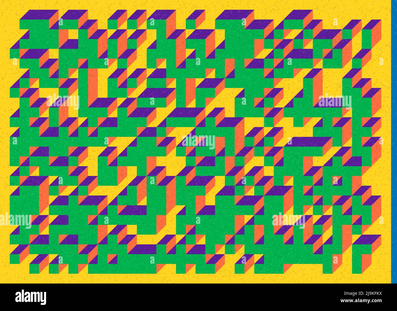 Implementation of Edward Zajec’s “Il Cubo” generative art background ...