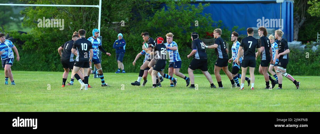 St Clears RFC Youth v Burryport RFC Youth plate final 2022 Stock Photo ...