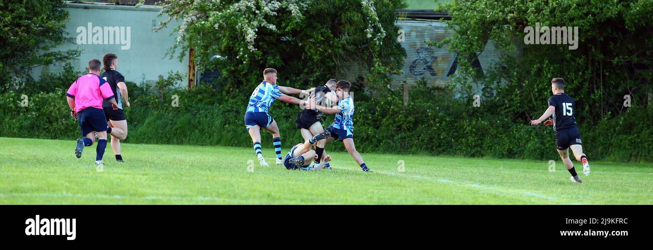 St Clears RFC Youth v Burryport RFC Youth plate final 2022 Stock Photo ...