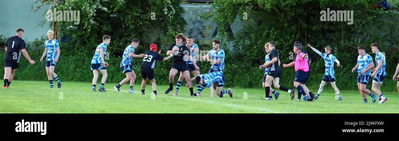St Clears RFC Youth v Burryport RFC Youth plate final 2022 Stock Photo ...