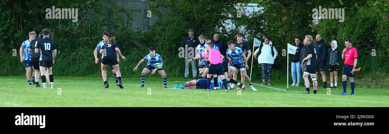 St Clears RFC Youth v Burryport RFC Youth plate final 2022 Stock Photo ...