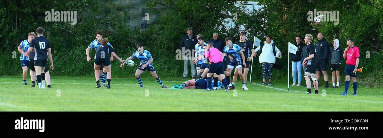 St Clears RFC Youth v Burryport RFC Youth plate final 2022 Stock Photo ...