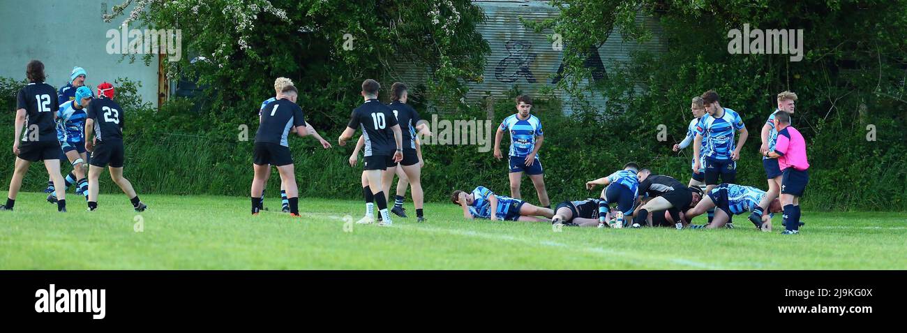 St Clears RFC Youth v Burryport RFC Youth plate final 2022 Stock Photo ...