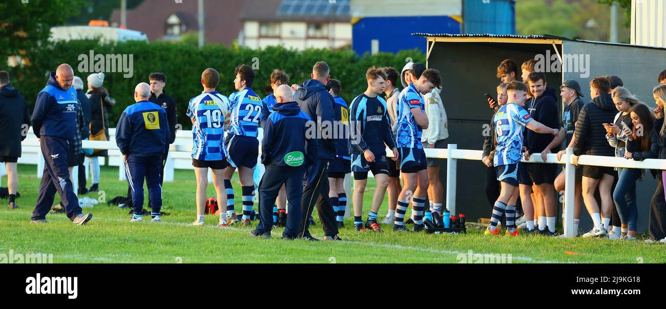 St Clears RFC Youth v Burryport RFC Youth plate final 2022 Stock Photo ...
