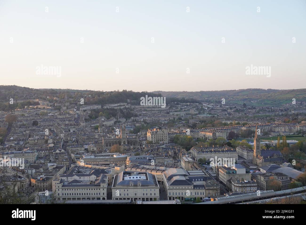 Bath City in the UK from Alexander Park during Sunset Stock Photo - Alamy