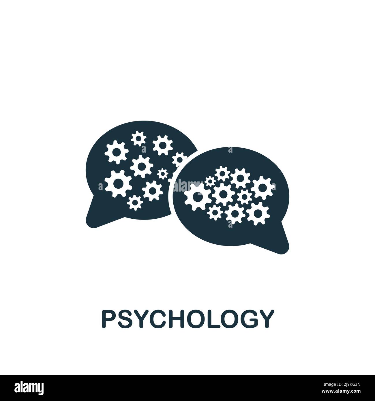 Psychology icon. Simple line element psychology symbol for templates ...