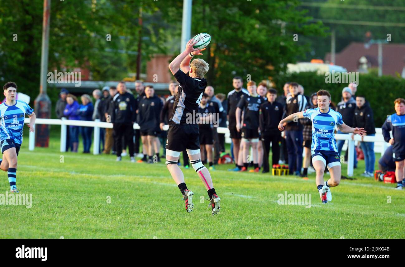 St Clears RFC Youth v Burryport RFC Youth plate final 2022 Stock Photo ...