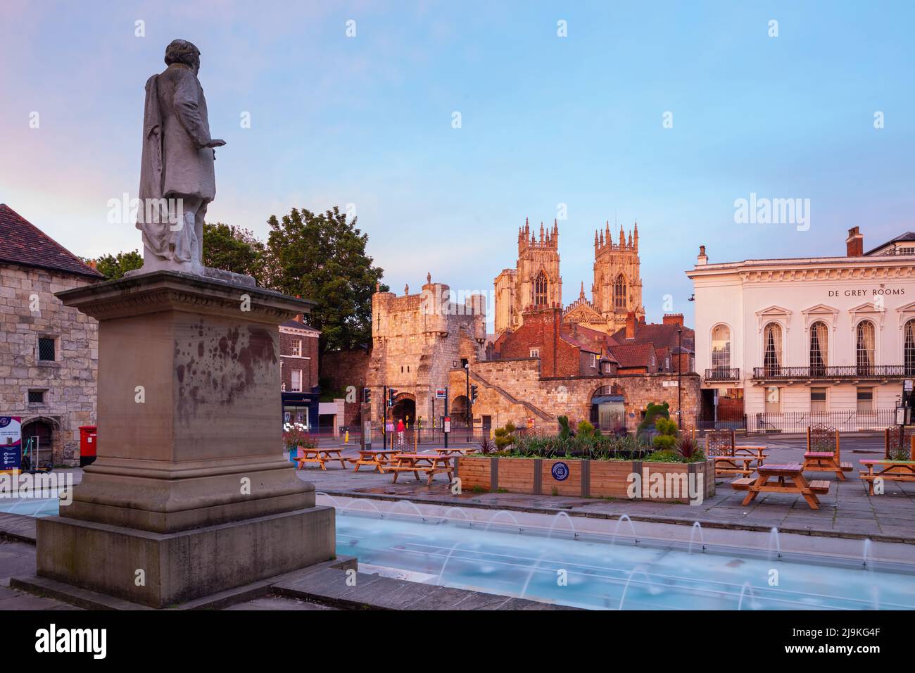 William Etty statue in the city of York, North Yorkshire, England Stock ...