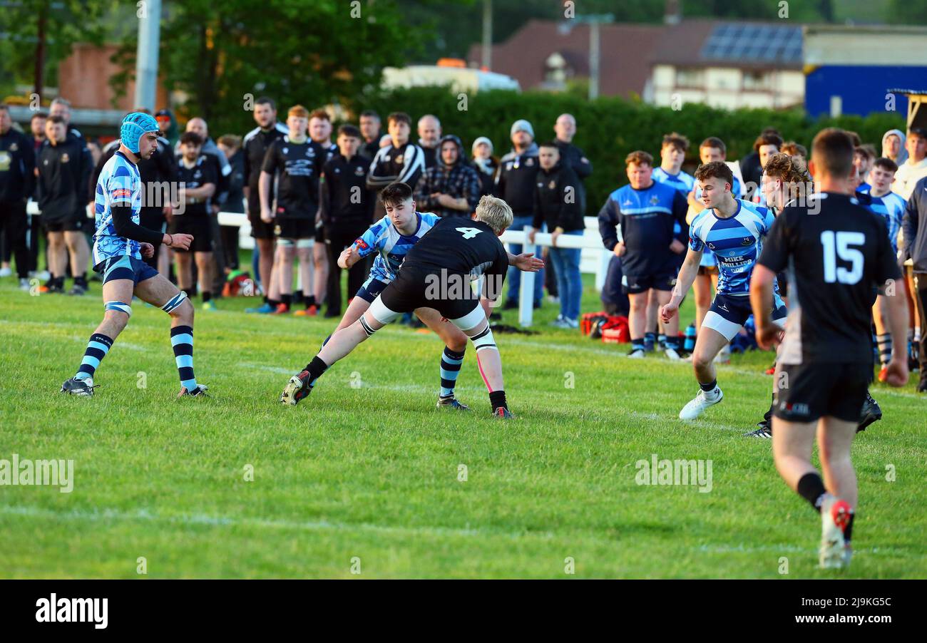 St Clears RFC Youth v Burryport RFC Youth plate final 2022 Stock Photo ...