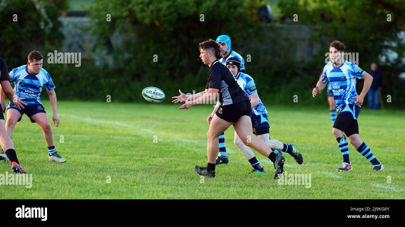 St Clears RFC Youth v Burryport RFC Youth plate final 2022 Stock Photo ...