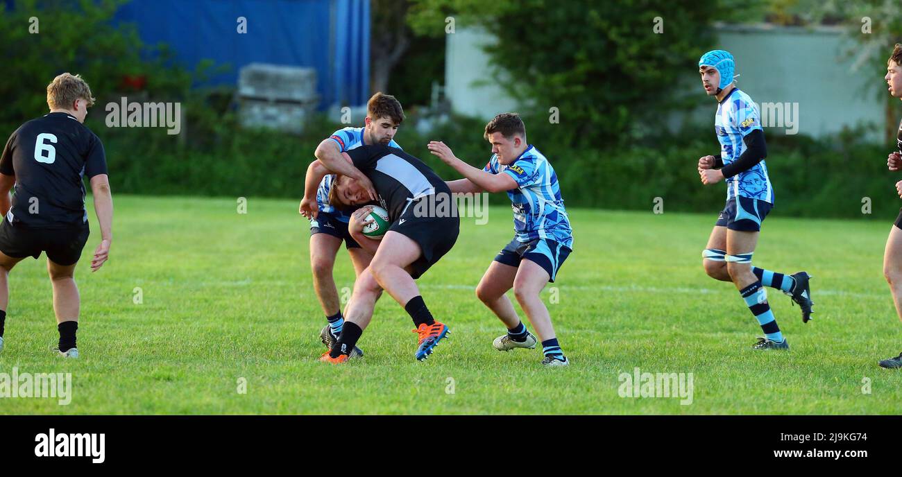 St Clears RFC Youth v Burryport RFC Youth plate final 2022 Stock Photo ...