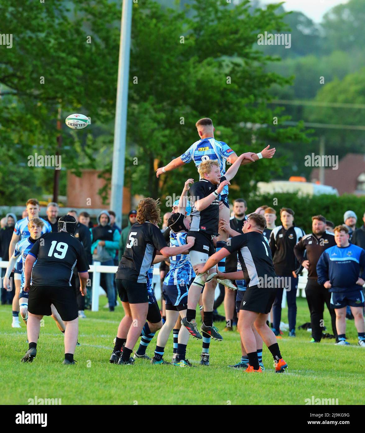 St Clears RFC Youth v Burryport RFC Youth plate final 2022 Stock Photo ...