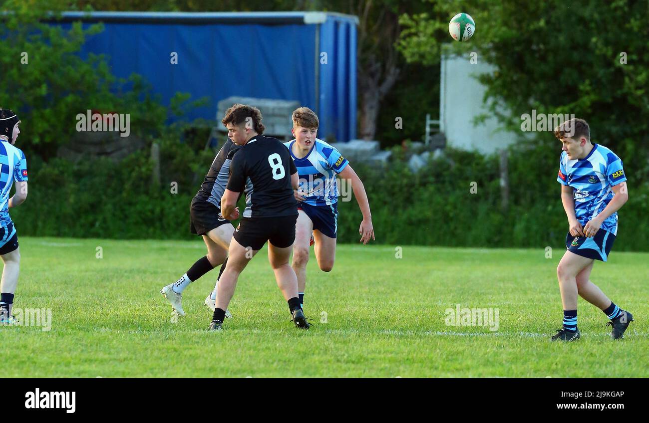 St Clears RFC Youth v Burryport RFC Youth plate final 2022 Stock Photo ...