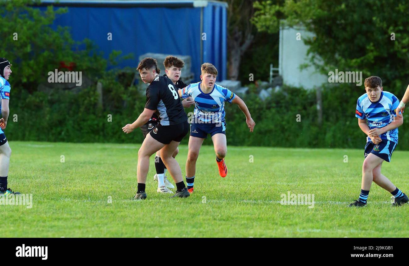 St Clears RFC Youth v Burryport RFC Youth plate final 2022 Stock Photo ...