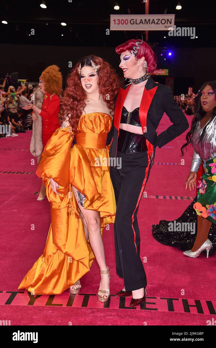 Willow Pill and Bosco during the 2022 Rupaul DragCon, Day 1, held at ...