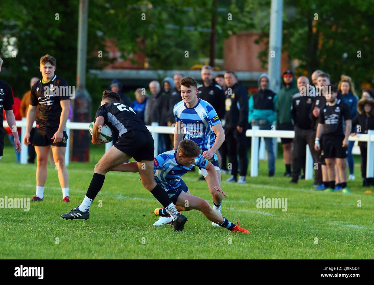 St Clears RFC Youth v Burryport RFC Youth plate final 2022 Stock Photo ...