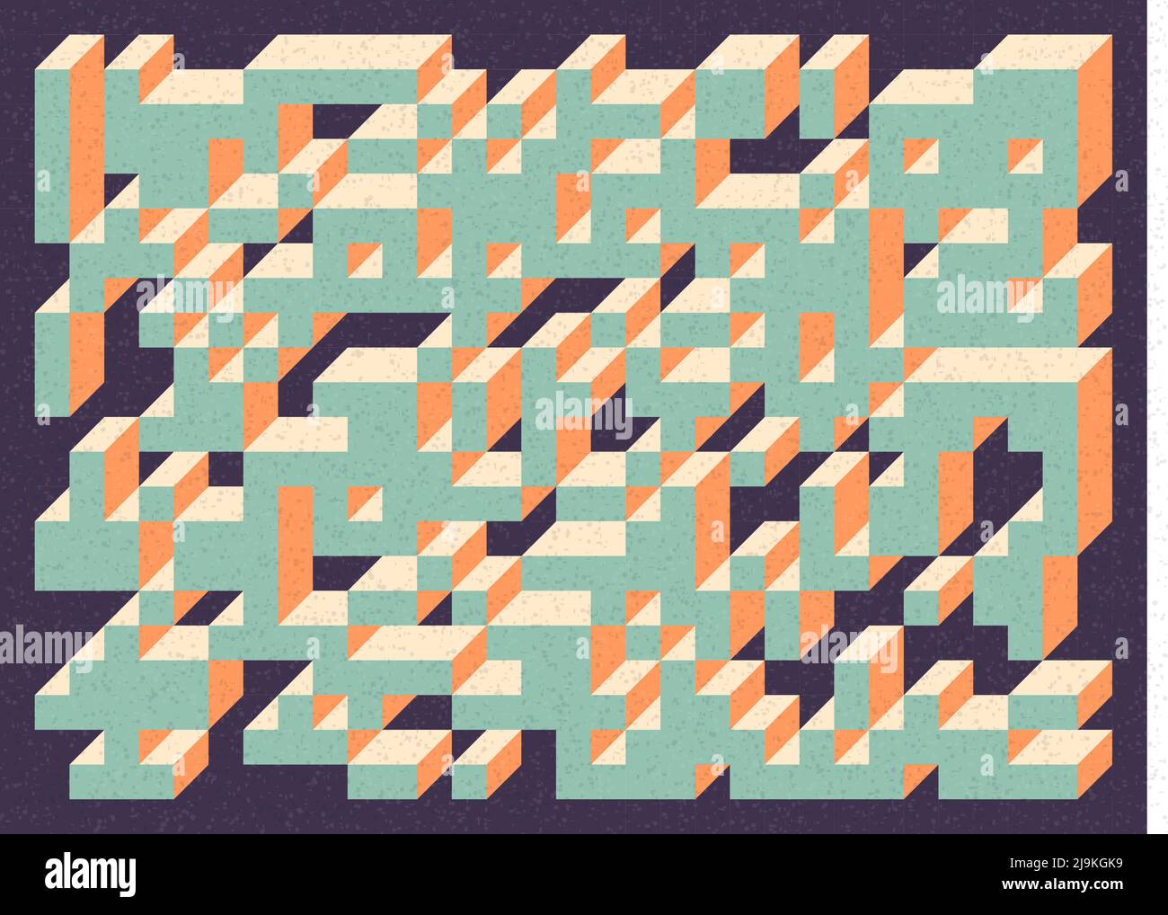 Implementation of Edward Zajec’s “Il Cubo” generative art background ...