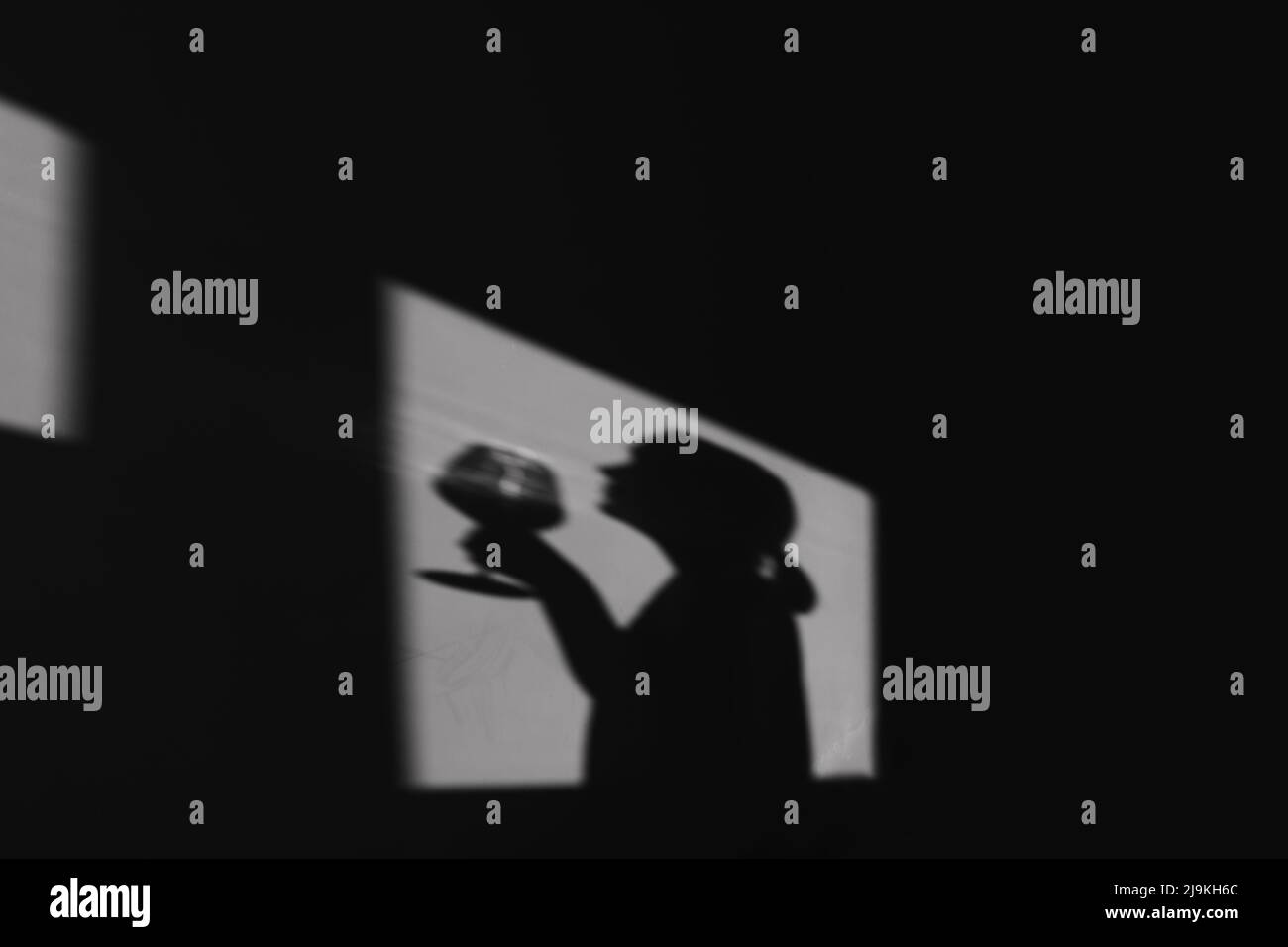 Silhouette girl wine glass hi-res stock photography and images - Alamy