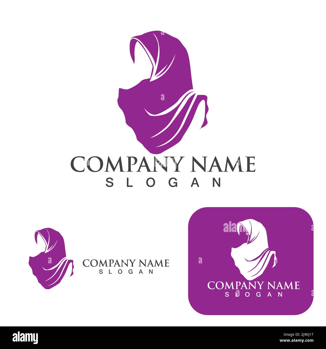 Hijab logo and symbol Stock Vector Image & Art - Alamy