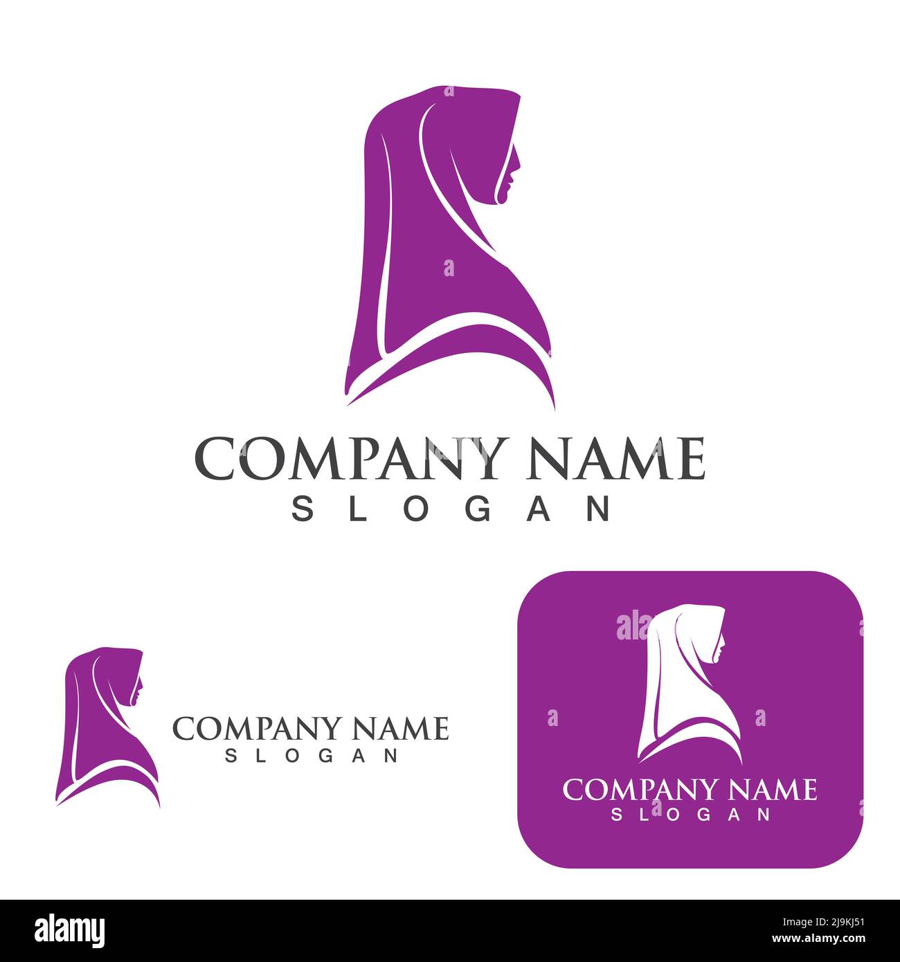 Hijab logo and symbol Stock Vector Image & Art - Alamy