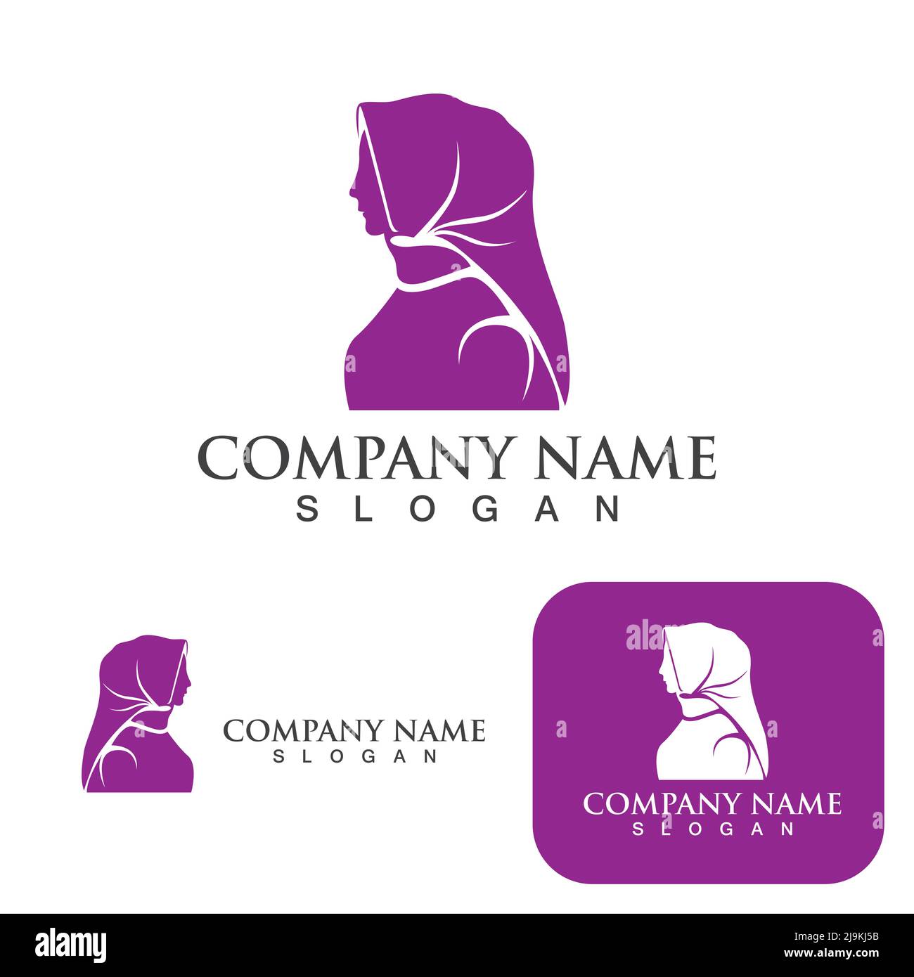 Hijab logo and symbol Stock Vector Image & Art - Alamy