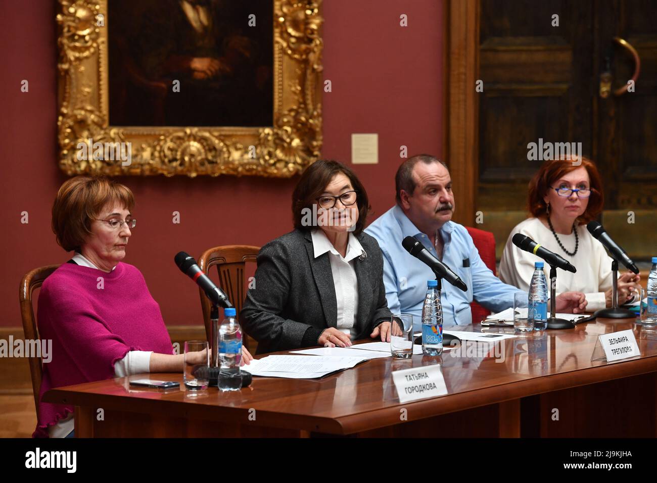 Moscow. The chief keeper of the Tretyakov gallery Tatyana Gorodkova ...