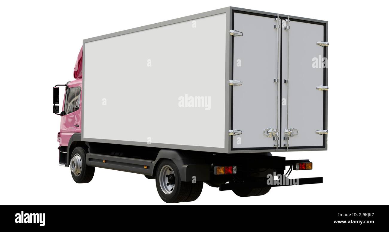 3d render freight trailer shipping hi-res stock photography and images ...