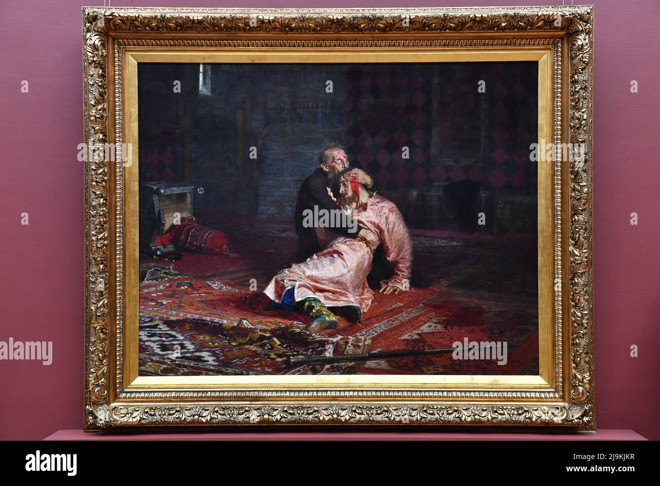 Moscow. Ivan Repin's picture 'Ivan the Terrible and the son his Ivan ...