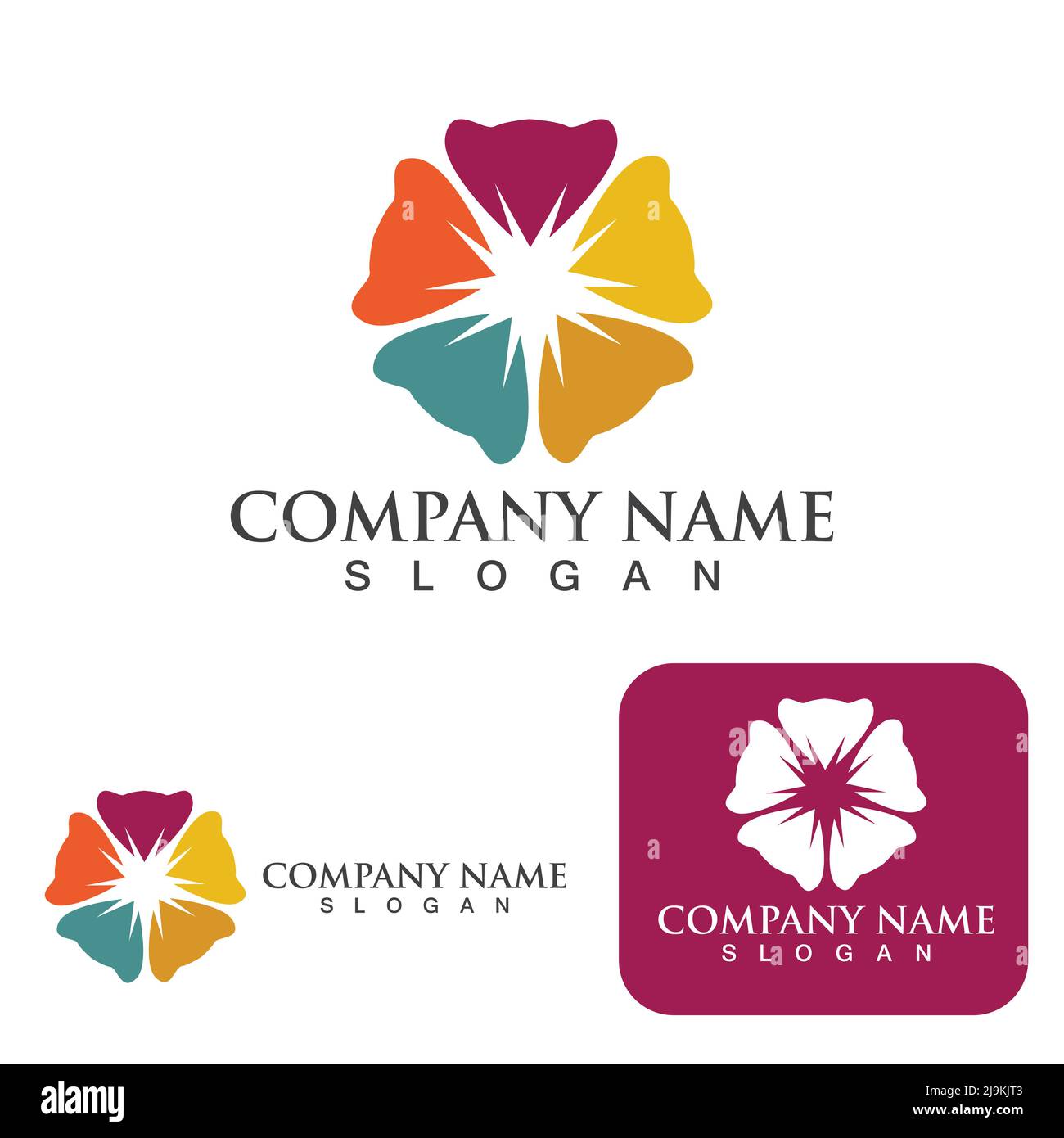 flower vector icon design template illustration Stock Vector Image ...