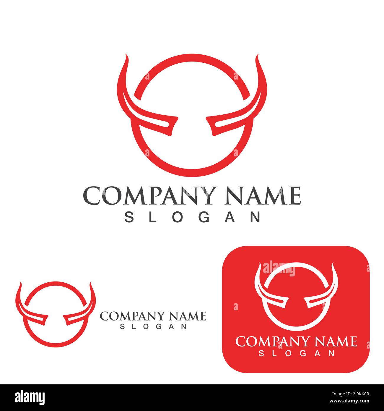 Devil horn Vector icon design illustration logo Template Stock Vector ...