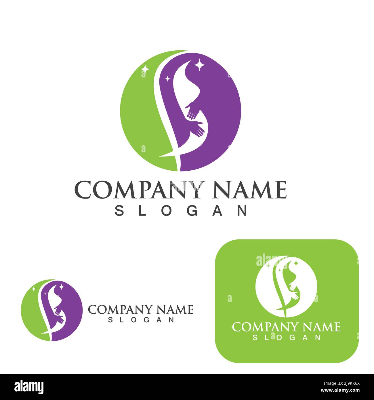 Pregnant logo template vector icon illustration design Stock Vector ...