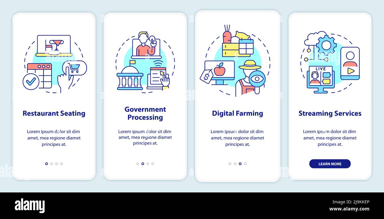 Internet services onboarding mobile Stock Vector Images - Alamy