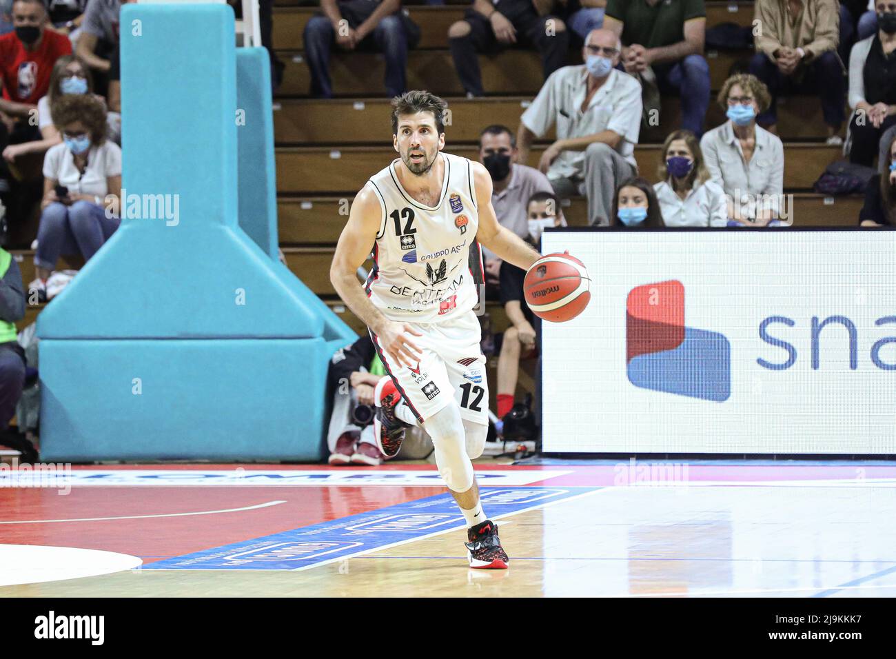 Ariel Filloy (# 12 playmaker Derthona) during Derthona basket vs ...