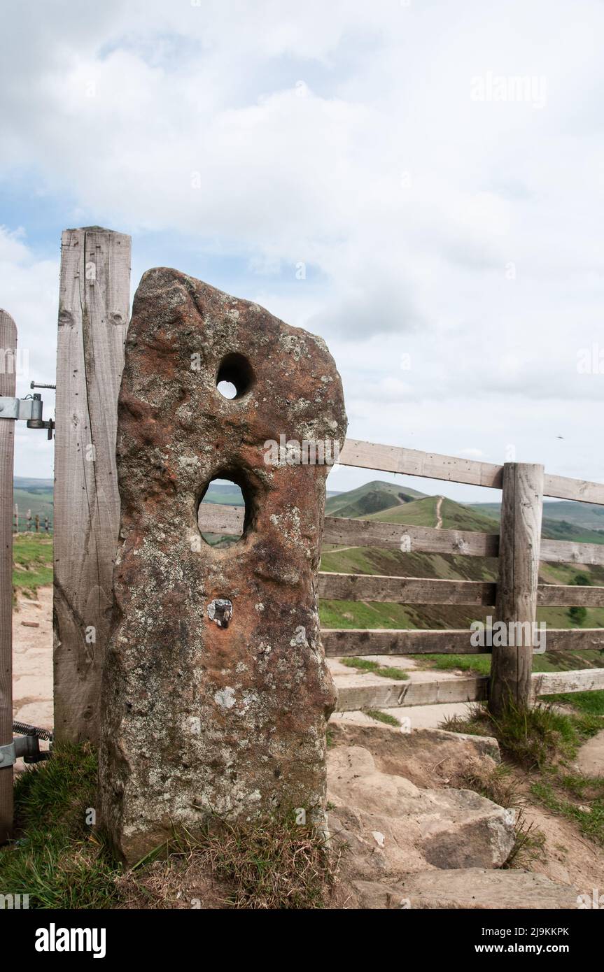 Around the UK - Old Stone Fencing Post - Peak District Britain's First ...