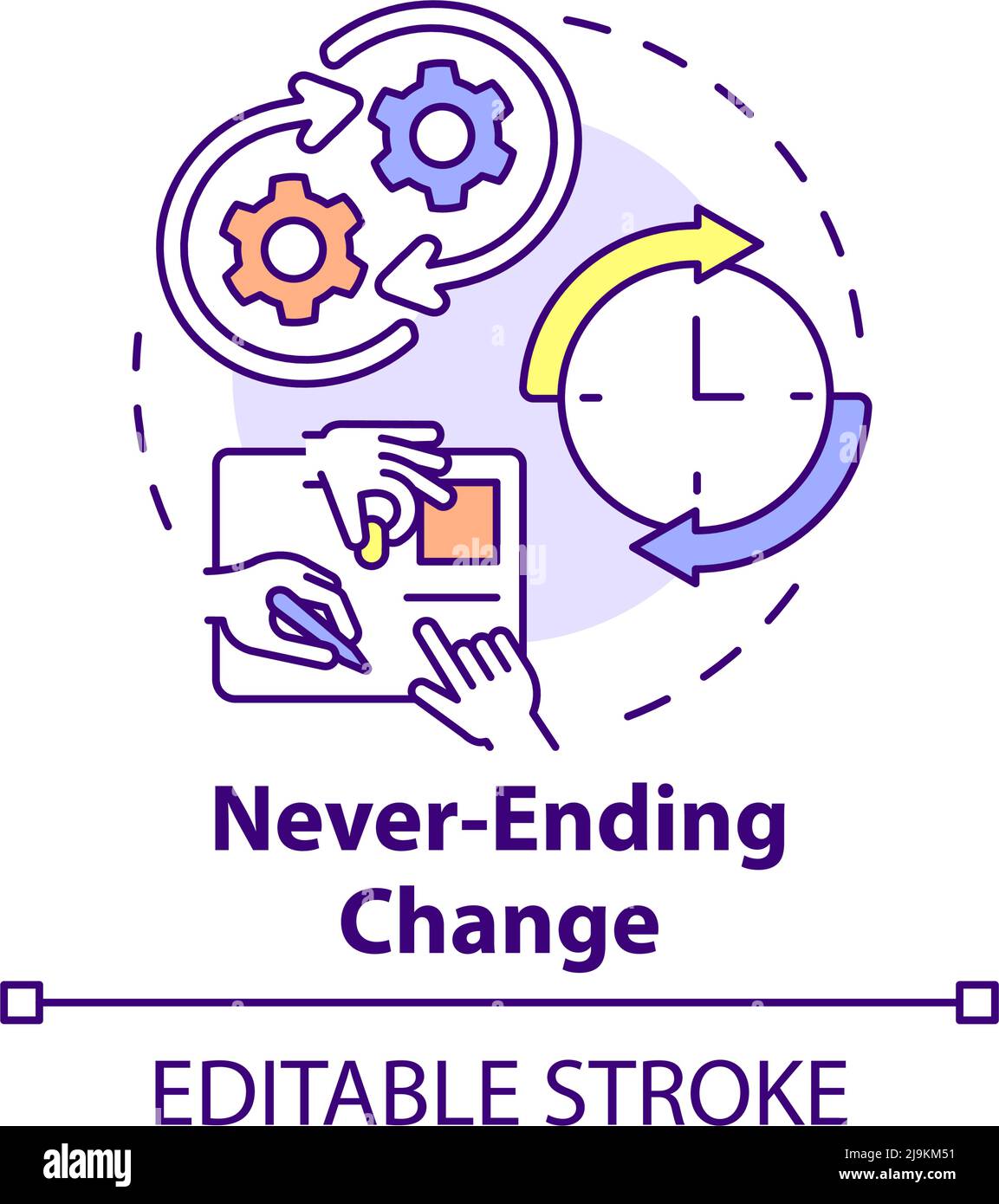 Never ending change concept icon Stock Vector Image & Art - Alamy