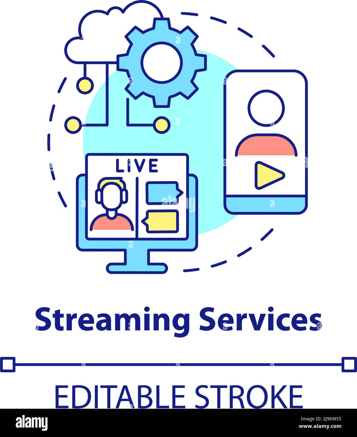 Streaming services Stock Vector Images - Alamy
