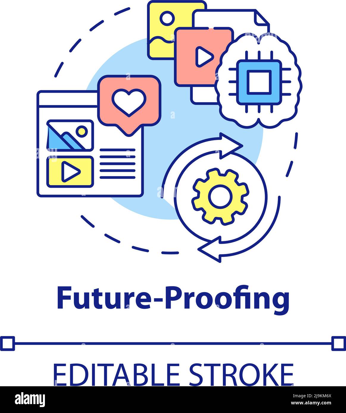 Future proofing concept icon Stock Vector Image & Art - Alamy
