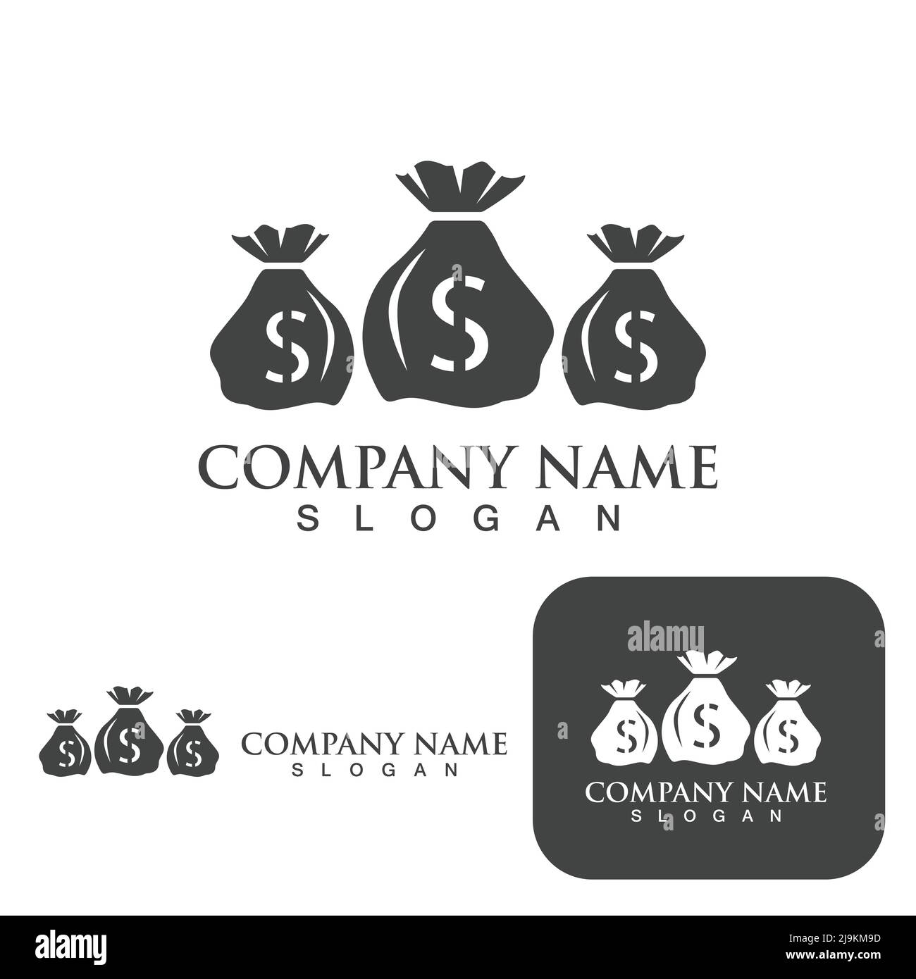 Money Bag icon Template vector illustration design Stock Vector Image ...