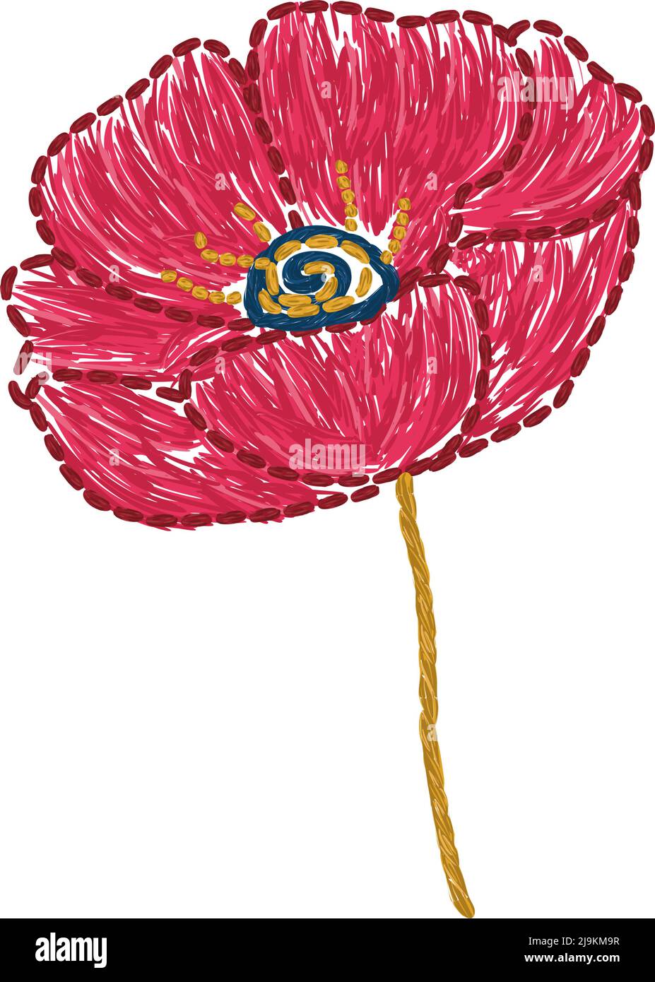 Poppy flower arrangement Stock Vector Images - Alamy