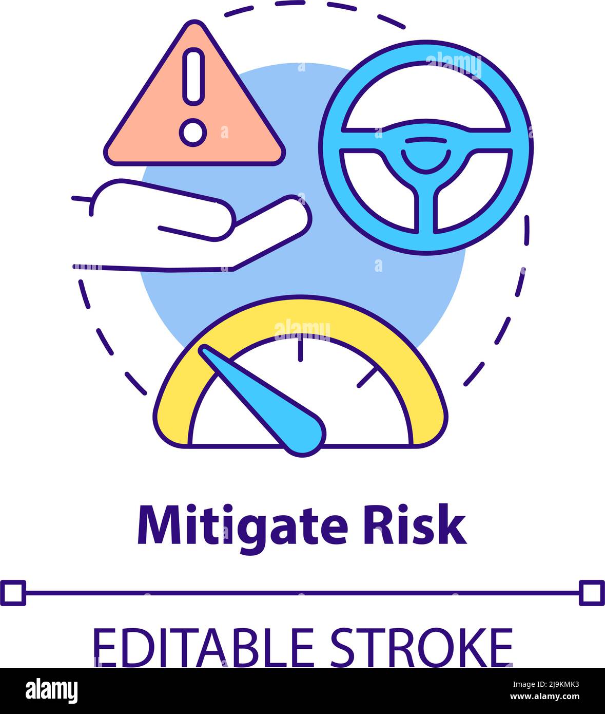 Mitigate risk concept icon Stock Vector Image & Art - Alamy
