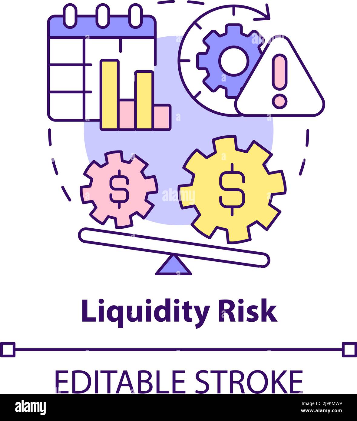 Liquidity risk concept icon Stock Vector Image & Art - Alamy