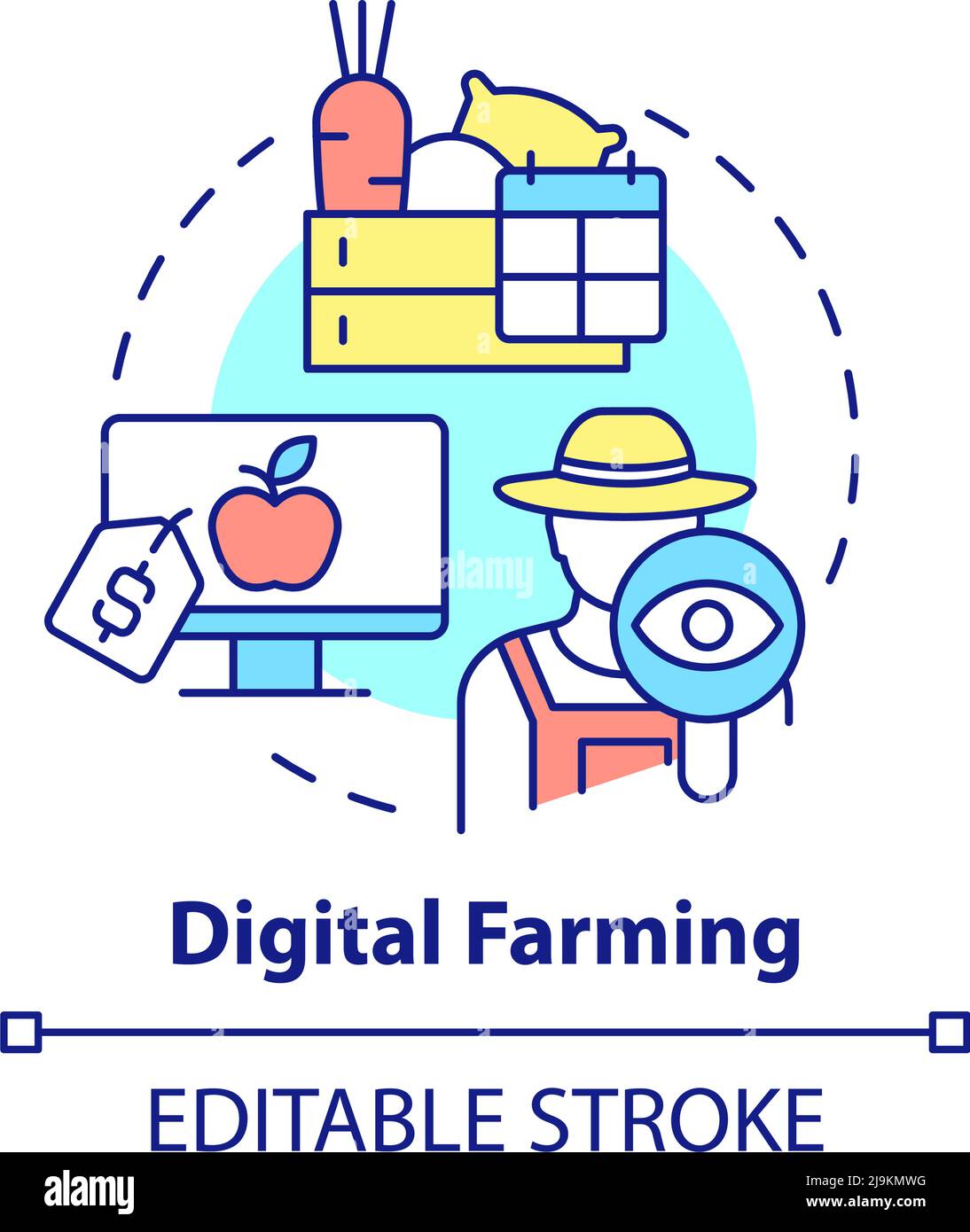 Commercial livestock farming Stock Vector Images - Alamy