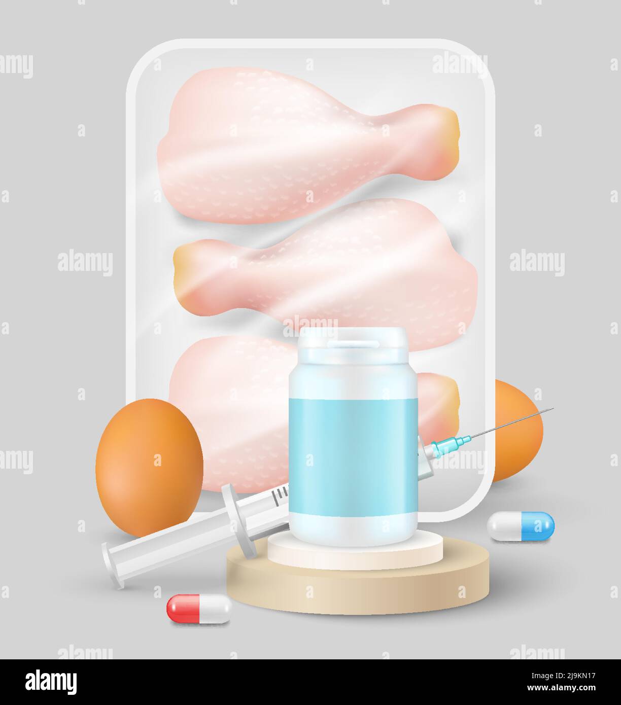 Poultry vaccination Stock Vector Images - Alamy