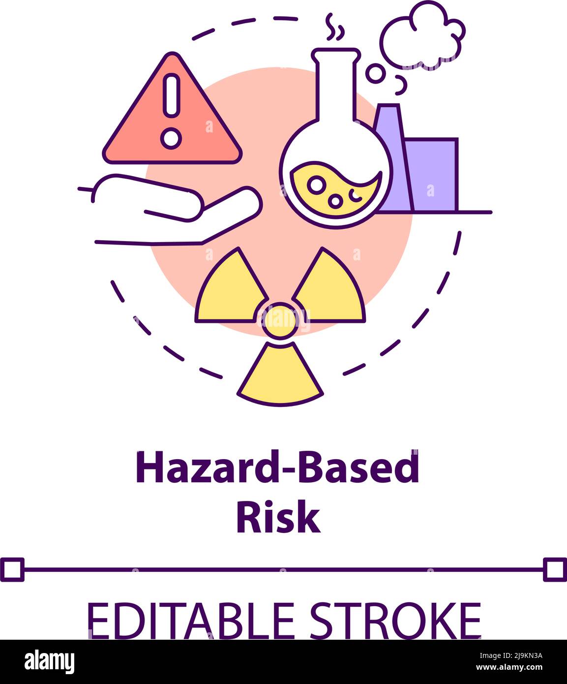 Hazard-based risk concept icon Stock Vector Image & Art - Alamy