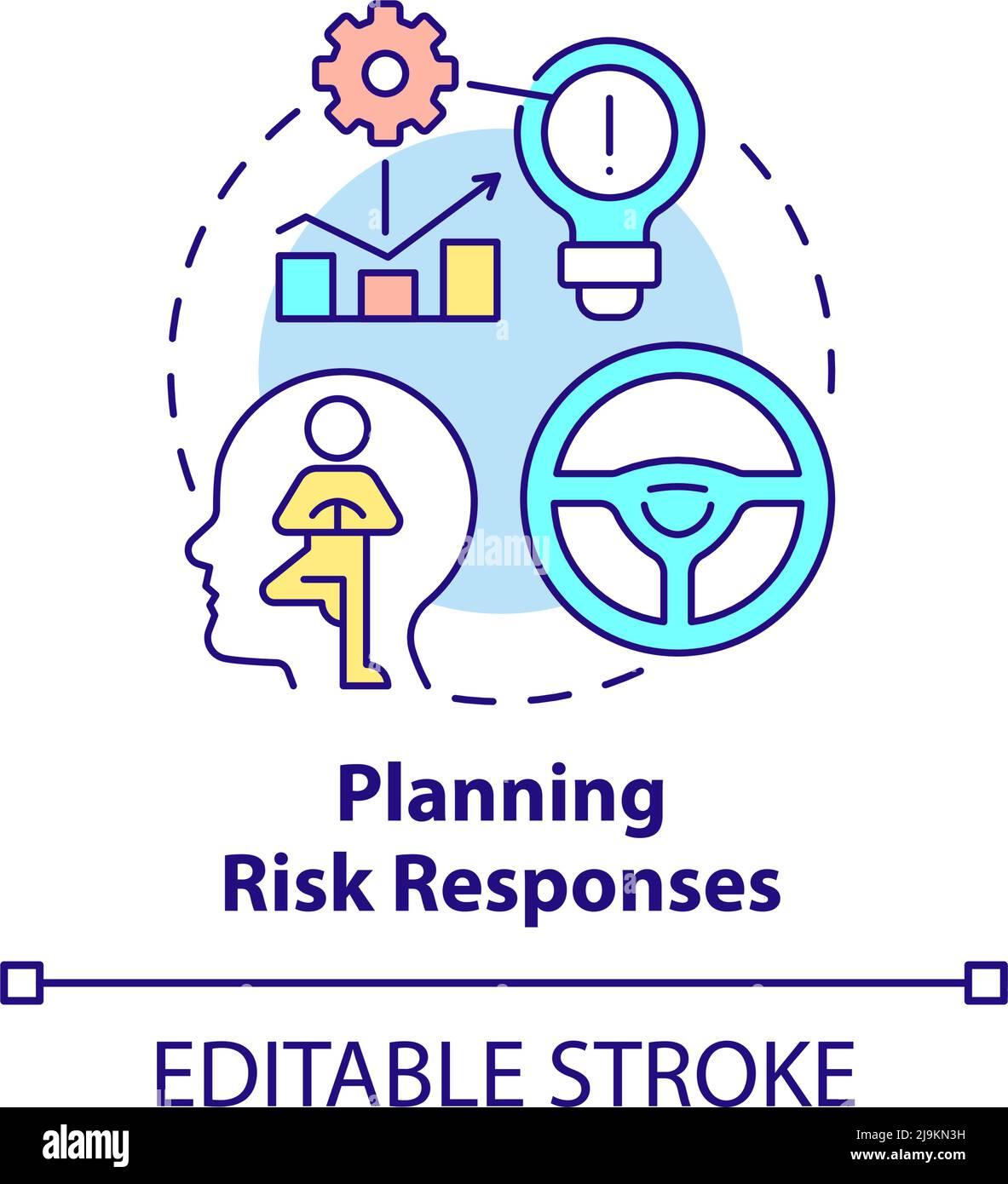 Planning risk responses concept icon Stock Vector Image & Art - Alamy