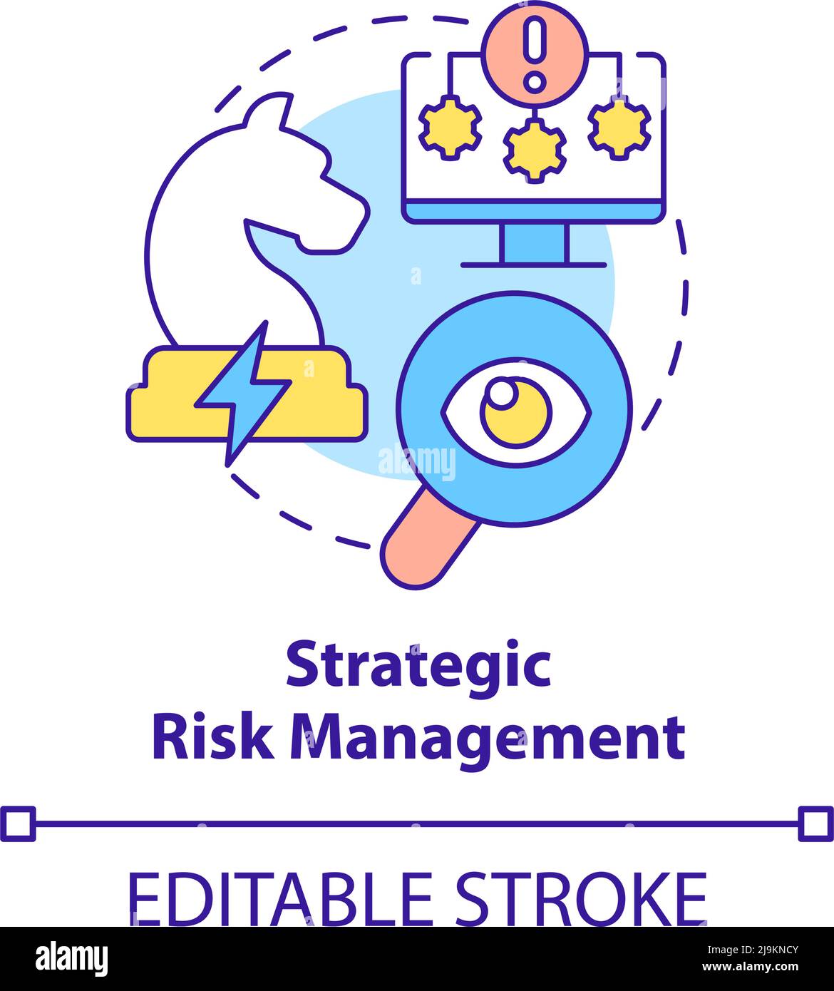 Strategic risk management concept icon Stock Vector Image & Art - Alamy