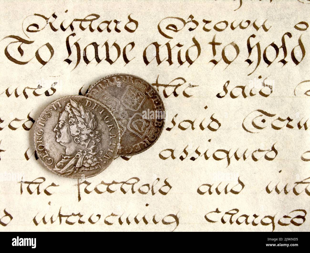 18th Century Indenture Stock Photo - Alamy