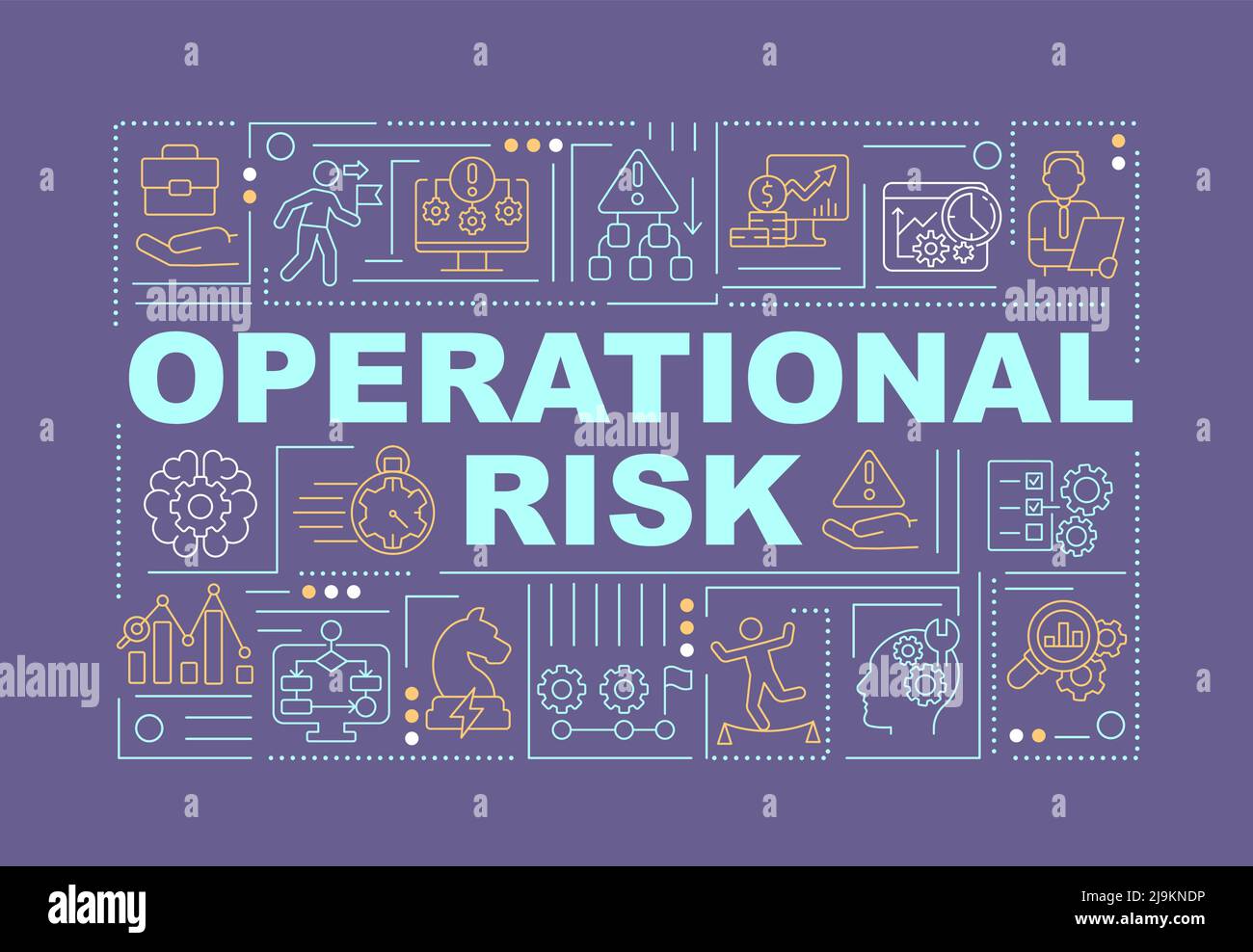 Operational risk word concepts dark purple banner Stock Vector Image ...